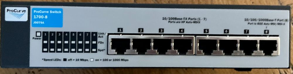 HP Pro-Curve 8-Port Switch 1700-8 (Gebraucht) in Eglisau für CHF 25 ...