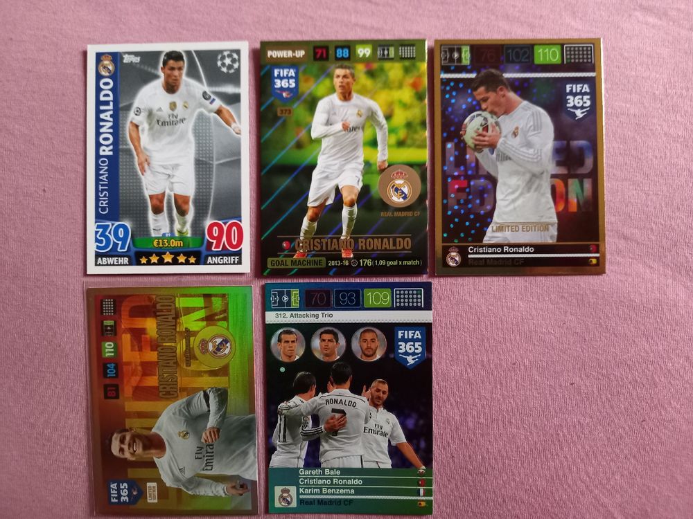 Cristiano Ronaldo 7 card Real Madrid lot! (Gebraucht) in Aarberg für ...