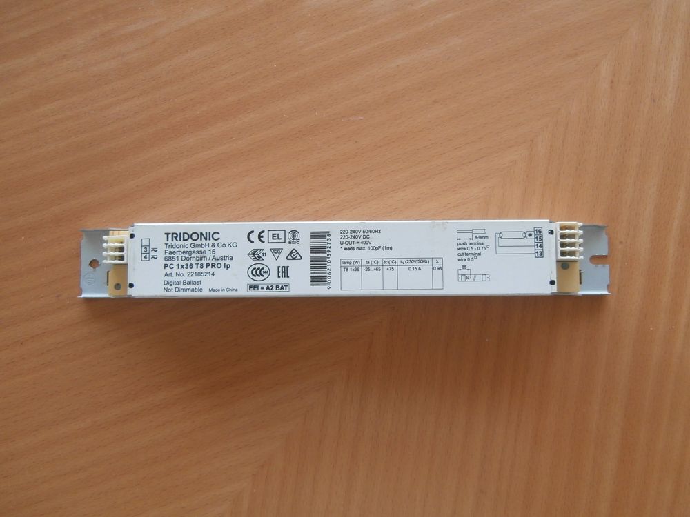 4 Vorschaltgeräte Tridonic PC 1x36 T8 PRO Ip | Kaufen auf Ricardo