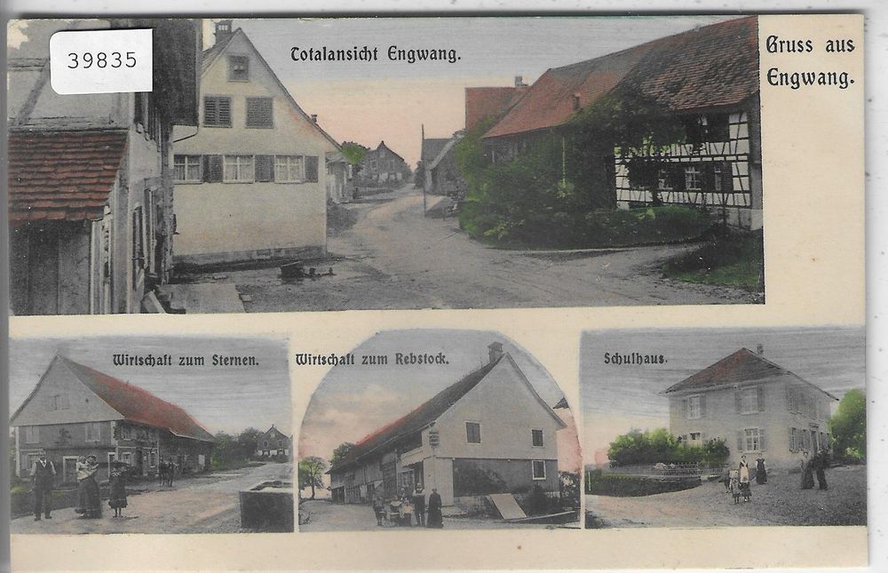 Gruss aus Engwang - Schulhaus, Rebstock, Sternen, Total (Gebraucht) in Ettingen für CHF 65 – mit ...