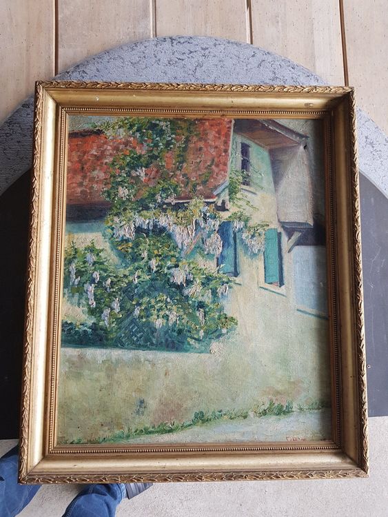 antikes Gemälde, schöner Rahmen - 1918 - W. Bruderer (Gebraucht) in Walterswil BE für CHF 52 ...