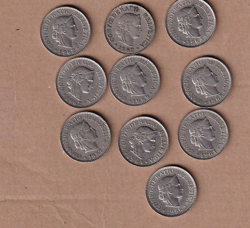 lot de pièces de 10 centimes (D'occasion) à Grandson pour CHF 1.3 ...