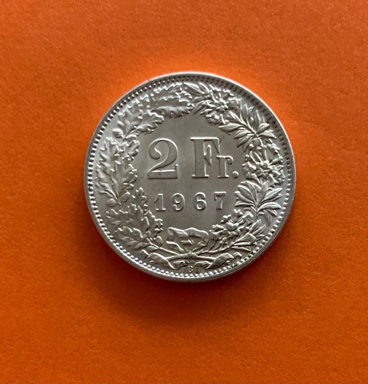 2 Franken Silbermünze Jahrgang 1967 | Kaufen auf Ricardo