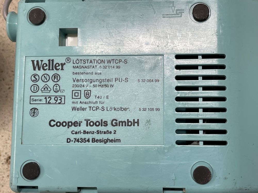 Weller Lötstation WTCP-S (Los 18) (Gebraucht) in Turbenthal für CHF 65 ...