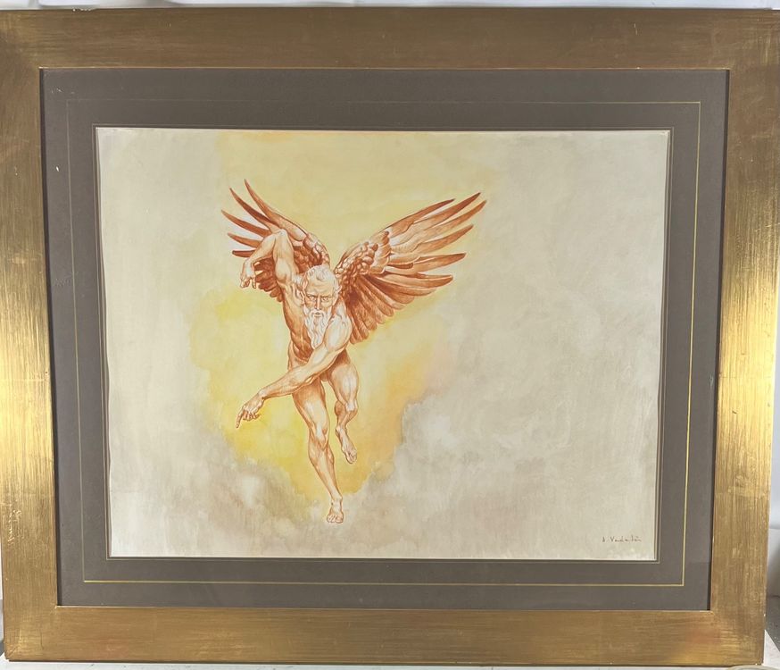 Angelo Vadala (1940) Grosse Aquarell (Gebraucht) in Root für CHF 39 ...
