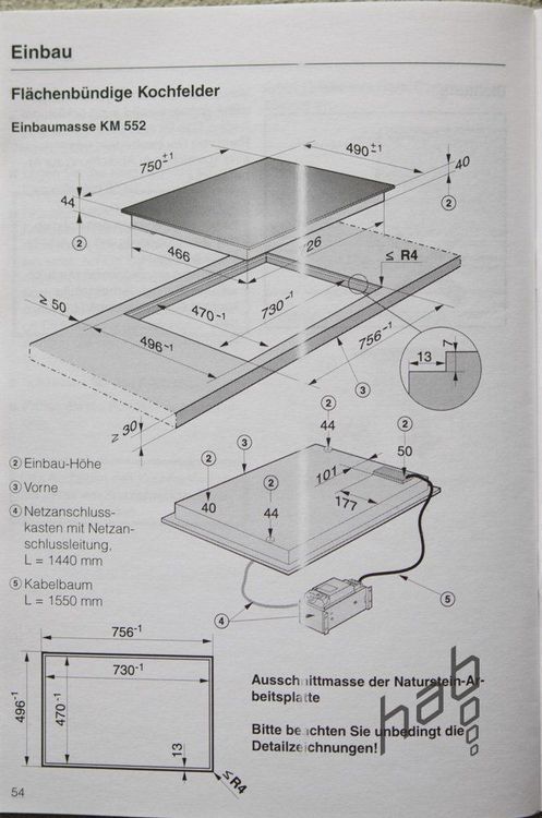 Miele KM 552 Glaskeramik - Kochfeld (Gebraucht) in Hämikon für CHF 158 ...