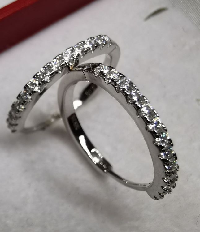 Boucles d'oreille argent diamants de moissanite de 0,78 ct (Neu und originalverpackt) in ...