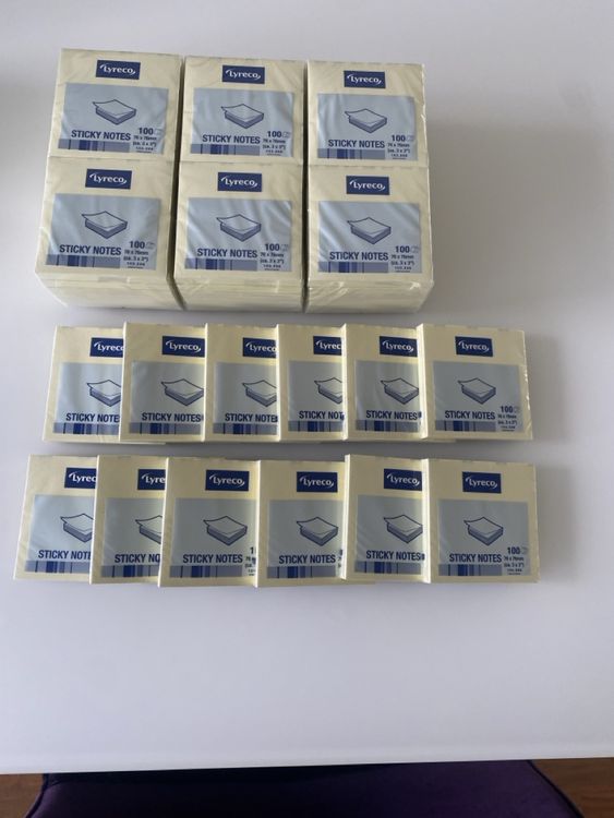 LYRECO Sticky Notes/Haftnotiz.48 Block a 100 Blatt pro Block (Neu und ...