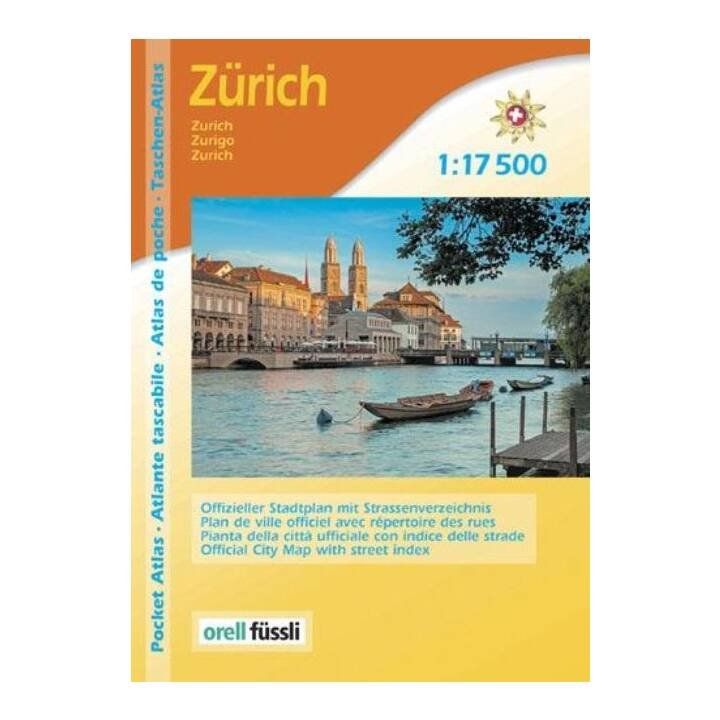 TASCHENATLAS ZÜRICH STADTKARTE ORELL FÜSSLI MAP ATLAS KARTE (Neu und ...