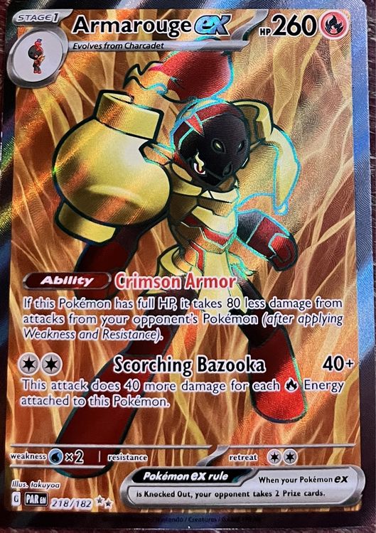 Carte Pokémon ARMAROUGE 218/182 par | Kaufen auf Ricardo