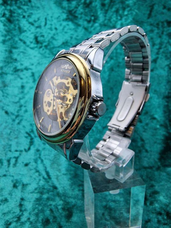 WINNER Herren Armbanduhr, automatic, mechanisch, skelettiert (Gebraucht ...