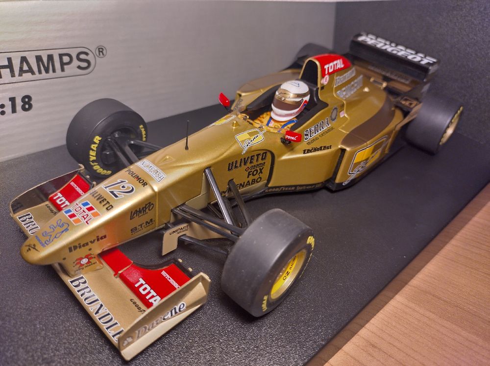 F1 Jordan Peugeot 196, M.Brundle, 1/18 Minichamps (Gebraucht) in ...