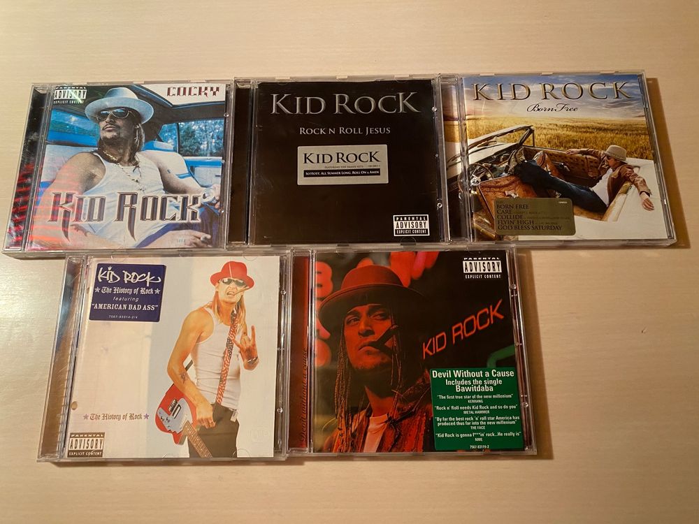 Kid Rock 5 CD‘s (Gebraucht) in Oberried Brienz für CHF 5 – mit ...