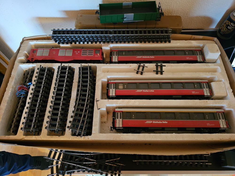 UTZ Modellbahn Zug-Set Spurweite Om 1:45 Rätische Bahn def. (Gebraucht ...
