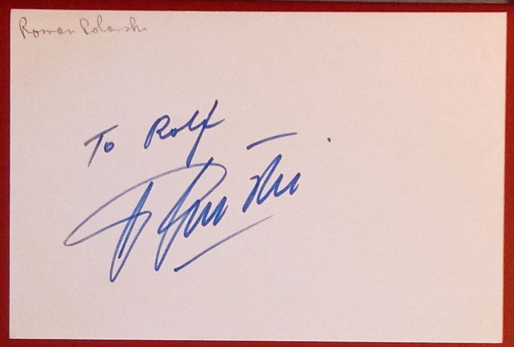 Roman Polański 1933- Autogramm signiert Karte 10x15cm (Gebraucht) in ...