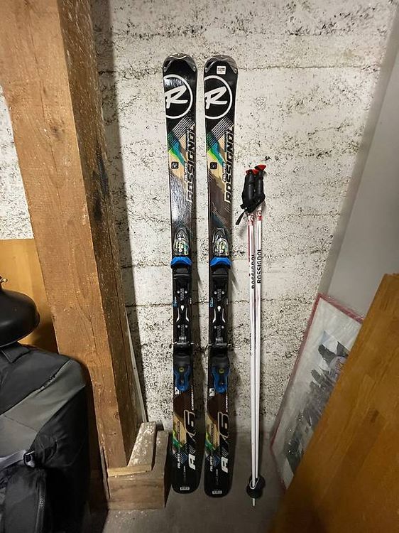 Rossignol AXIUM Ski (166 cm) inklusive Schuhe und Stöcke (Gebraucht) in ...