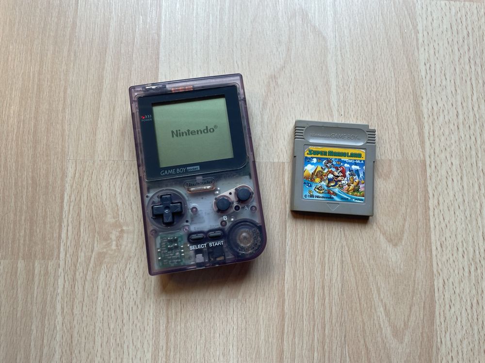 Nintendo GameBoy Pocket Clear Purple + Super Mario Land | Kaufen auf ...