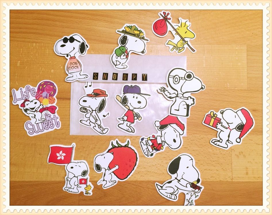 Snoopy Stickers (Set mit 10 stück) (Neu und originalverpackt) in ...