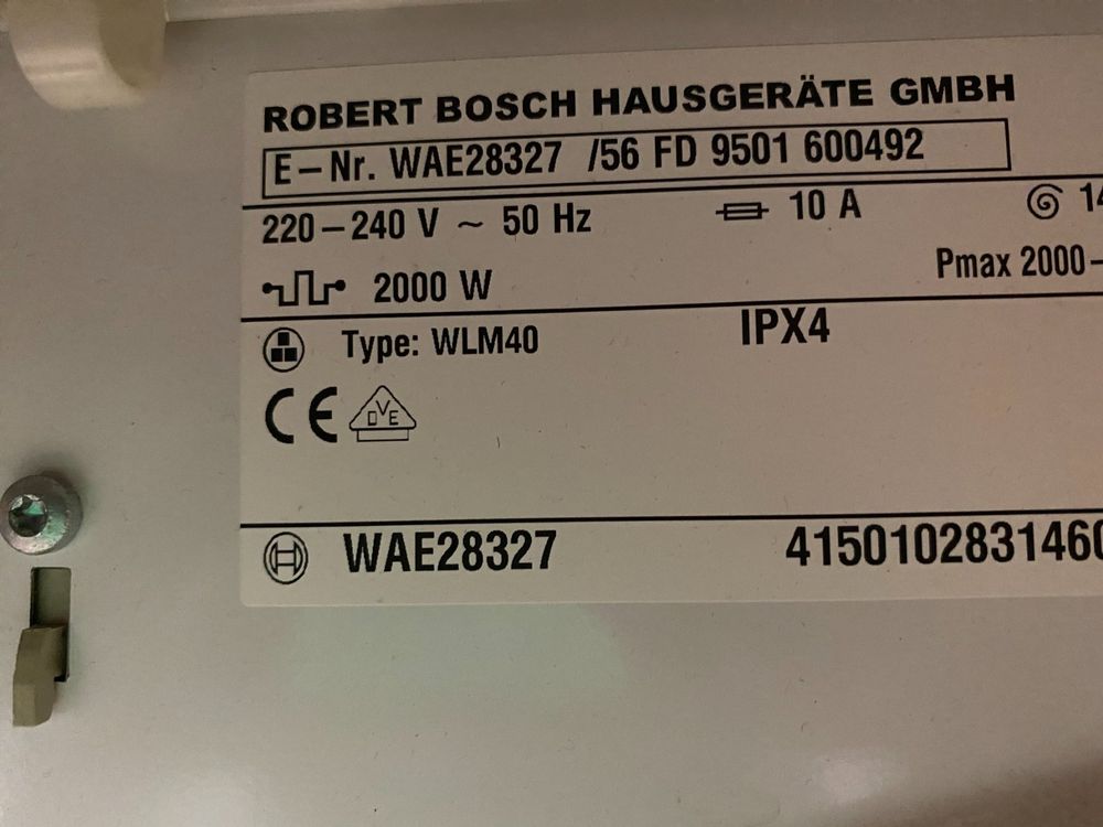 BOSCH Serie 4 , WLM 40 / A+++ Waschmaschine (Gebraucht) in Reinach BL ...