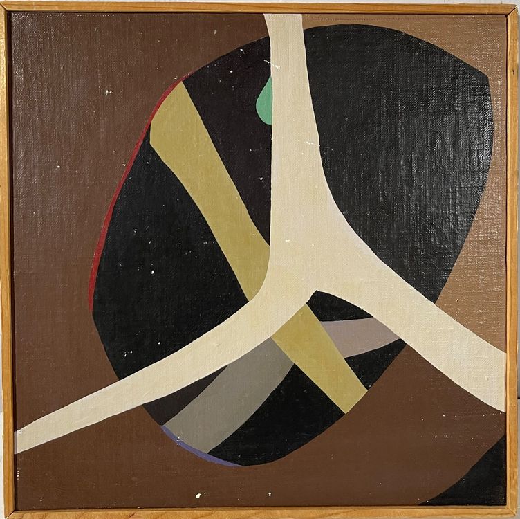 Modernes Gemälde unleserlich Signiert | Kaufen auf Ricardo