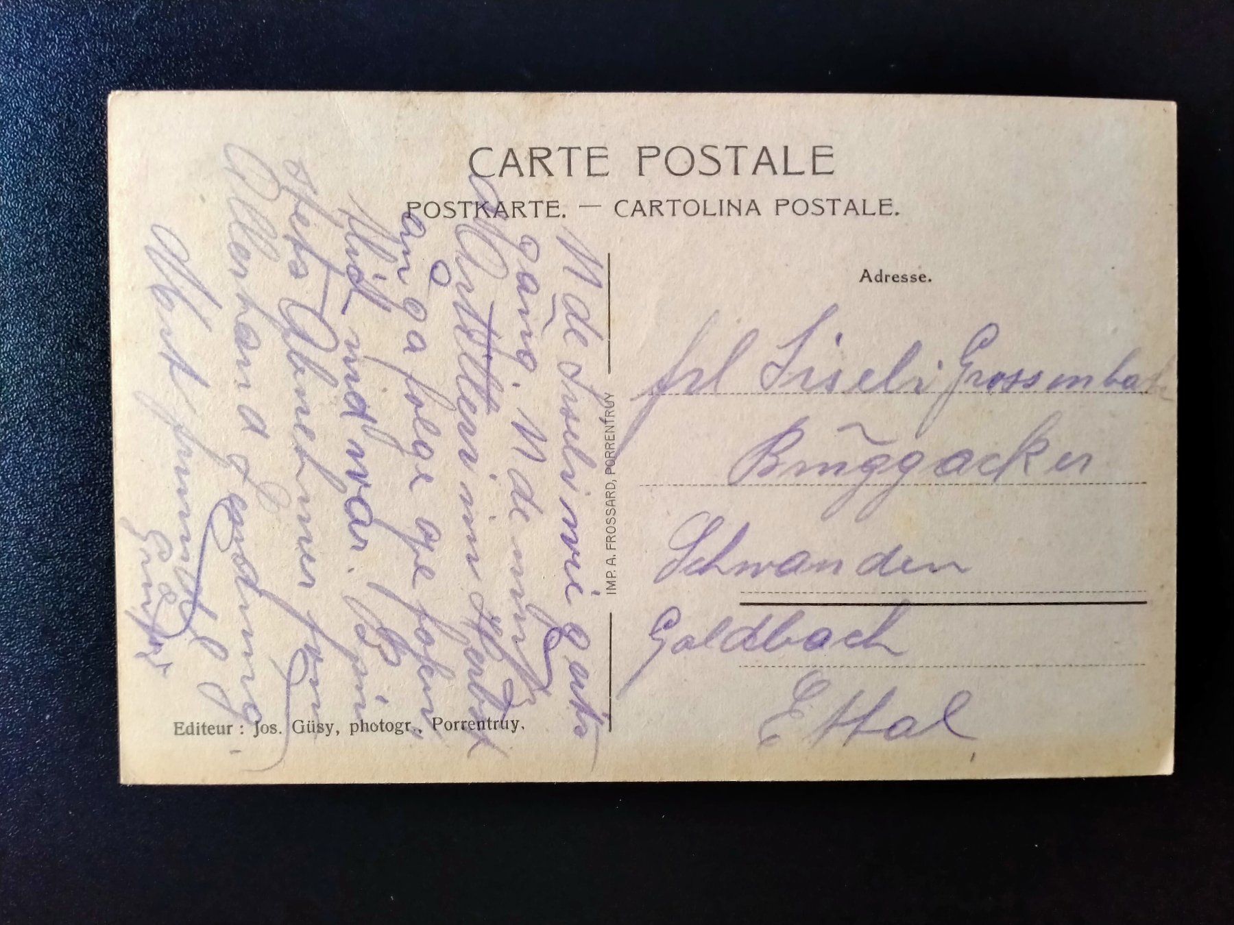 Nouveau bombardement de Porrentruy 1917 AK 1 Weltkrieg Jura (Gebraucht ...