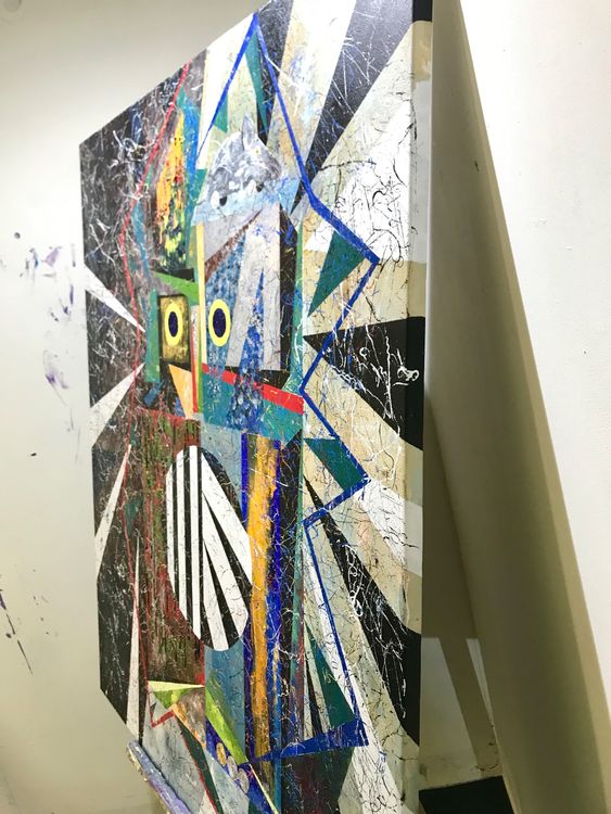 „Picasso Inspired Owl – Originalwerk von Bruno Koller | (Neu (gemäss ...