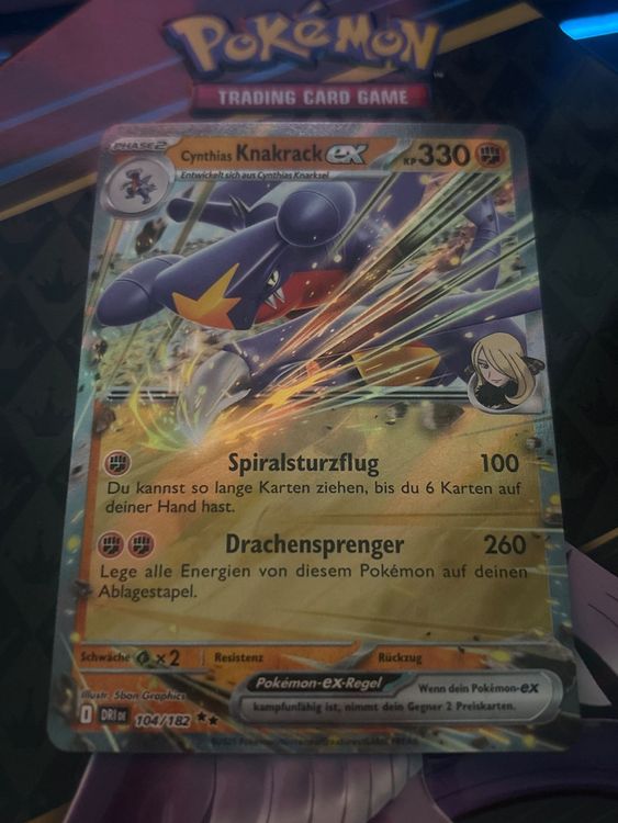 Pokemonkarte Cynthias Knakrack ex (DRI 104) | Kaufen auf Ricardo