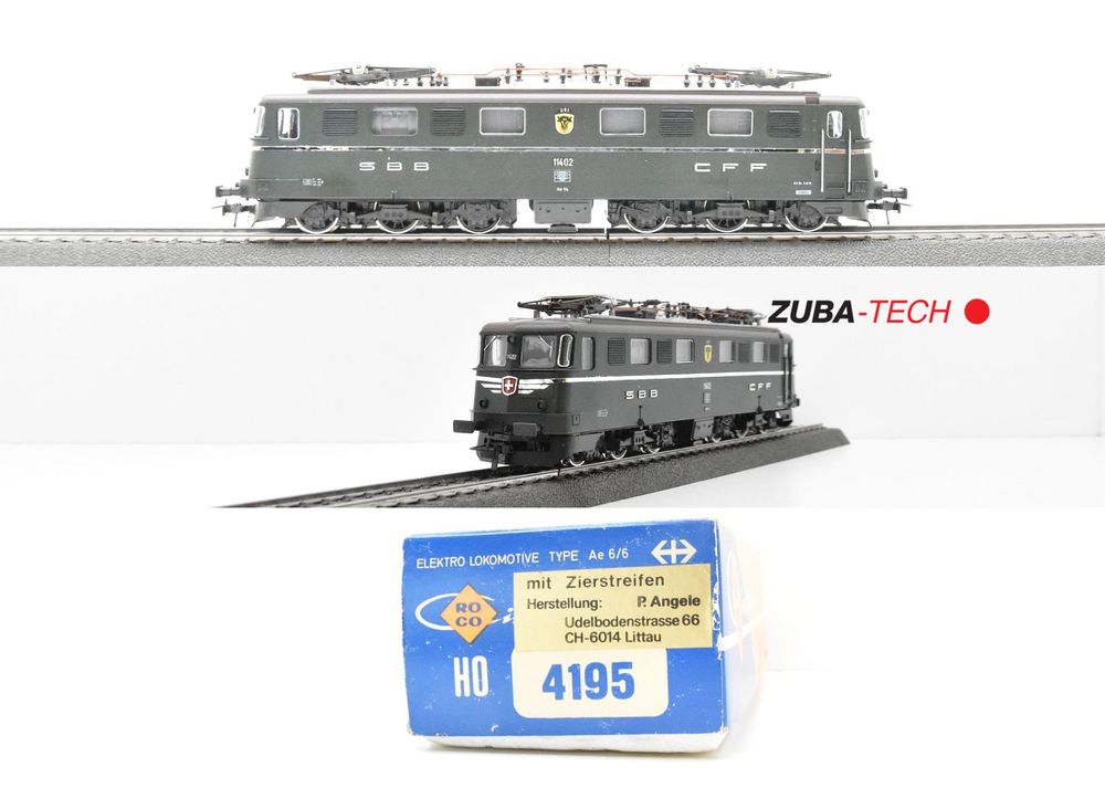 Roco 4195 E-Lok Ae 6/6 SBB, H0 GS Analog mit OVP (Gebraucht) in St. Gallen für CHF 68 – mit ...