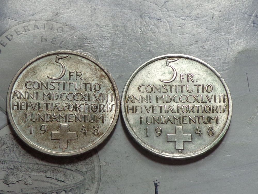 2 x 5 Fr, 1948 Constitutio - Verfassung | Kaufen auf Ricardo