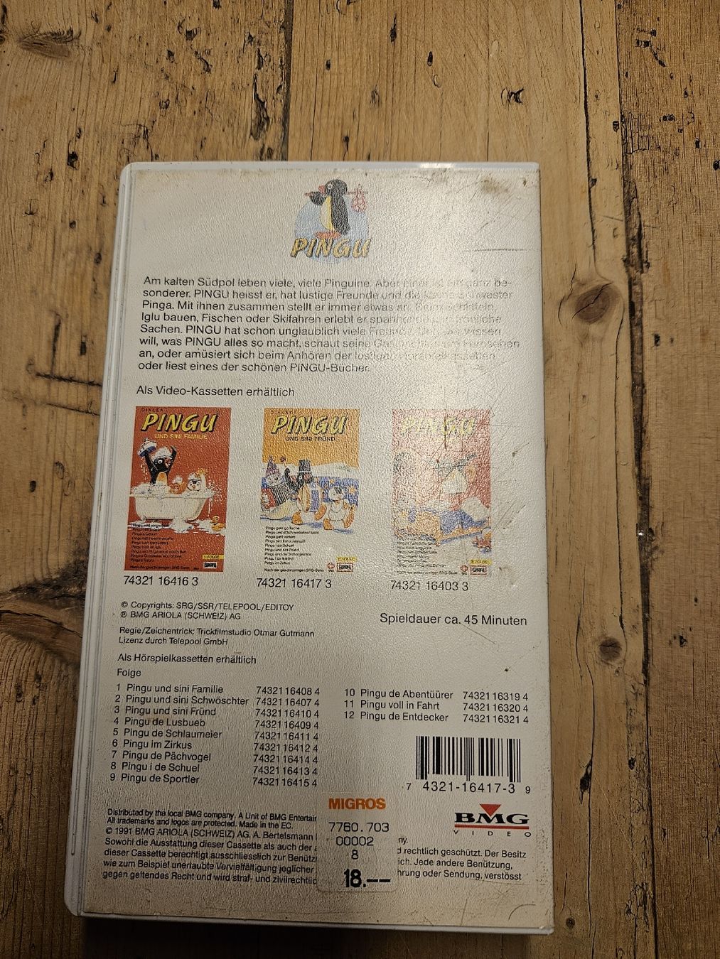 Pingu VHS Kassette - Dialekt - Und sini Fründ,Top Zustand (Gebraucht) in Sent für CHF 5 – mit ...