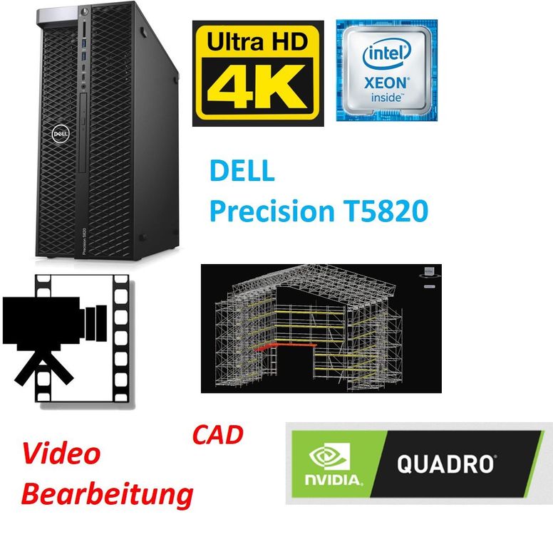 Dell T5820 Precision PC 128GB CAD Win11 RTX 4000 2TB NVME (Gebraucht) in Meggen für CHF 1210 ...