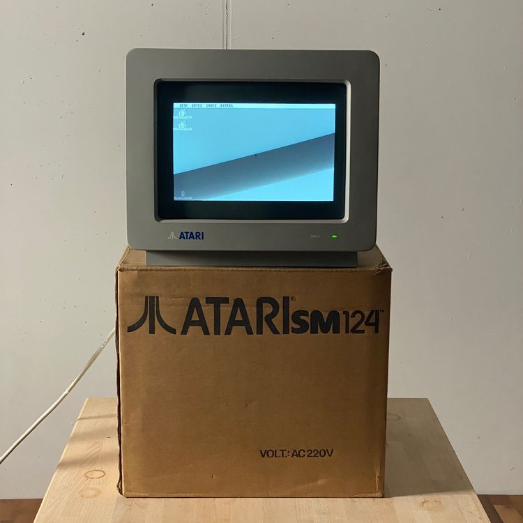 Vintage Computer CRT Monitor • ATARI SM124 • für Atari ST | Acheter sur ...