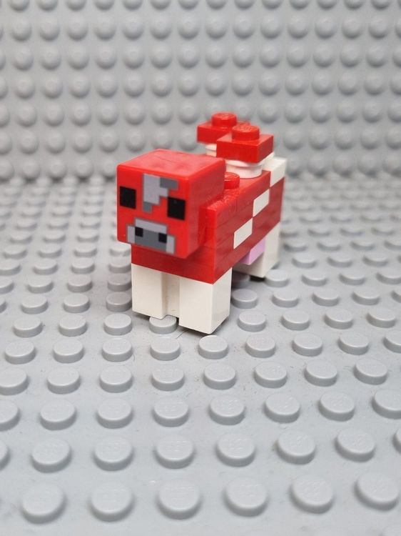 LEGO Minecraft minecow02 Red Minecraft Cow, Mooshroom (Gebraucht) in ...