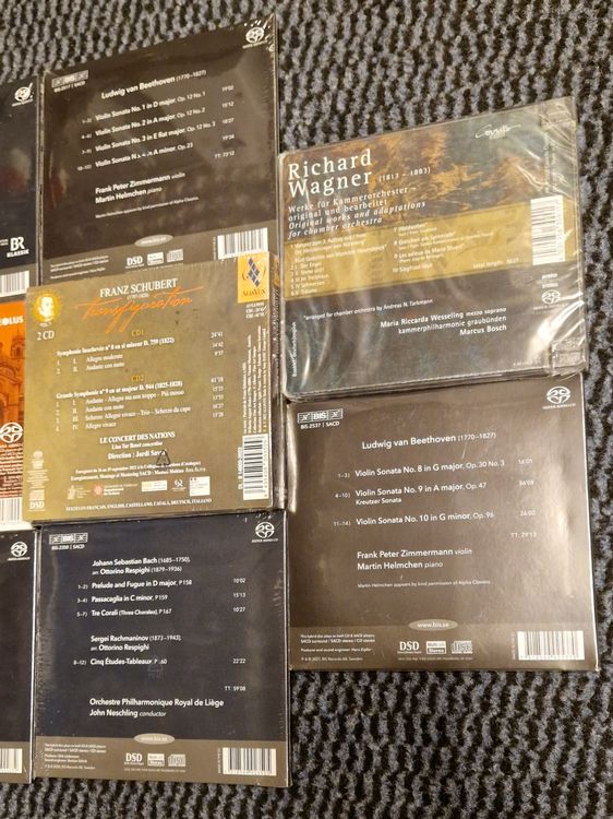 10x SACD, Super Audio CDs Klassik, Schubert, Beethove usw. (Neu und ...