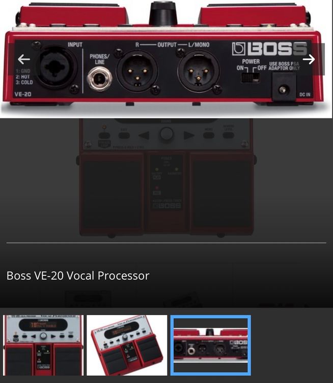 Vocal Processor & Harmonizer Boss VE-20 | Kaufen auf Ricardo