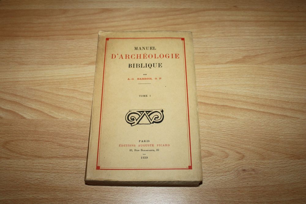 Manuel d'Archéologie biblique, Tome I - 1939 | Kaufen auf Ricardo