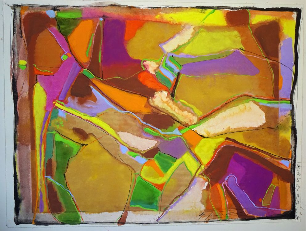 Original Gouache Gemälde (Gebraucht) in Zürich für CHF 200 – mit Lieferung auf Ricardo kaufen