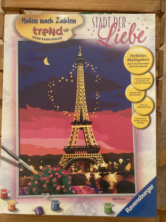 Malen nach Zahlen "Stadt der Liebe" Eiffelturm, NEU und OVP (Neu und originalverpackt) in ...