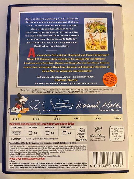 Disney DVD Kostbarkeiten : Lustige Welt der Melodien 📀 (Neu (gemäss ...