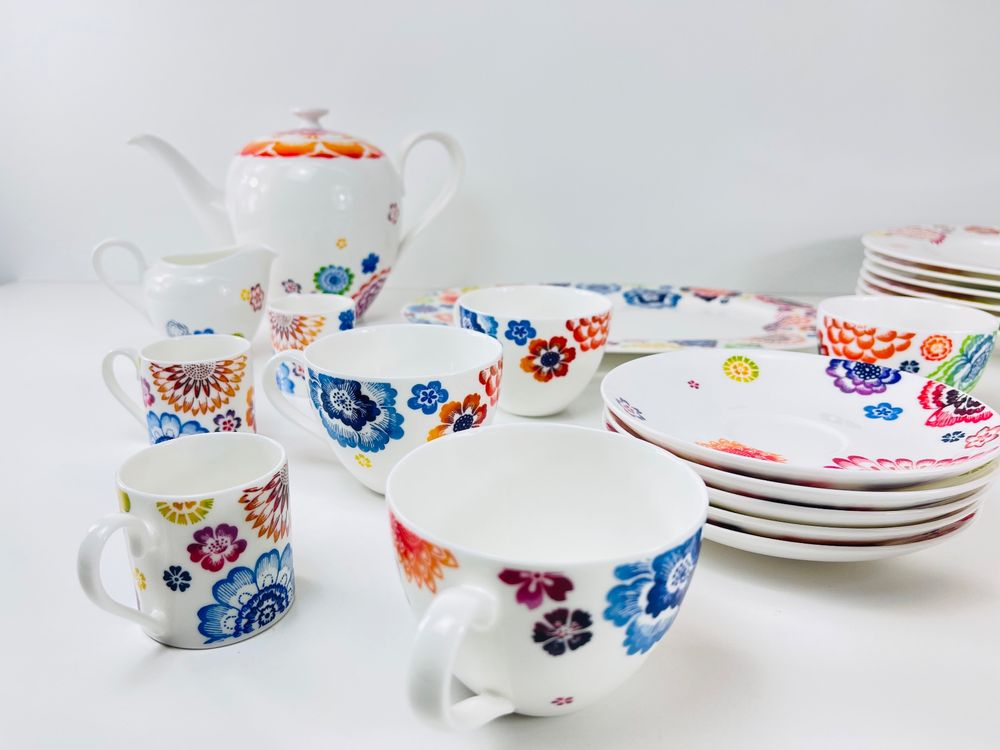 Selten! VILLEROY & BOCH Service «Anmut Bloom» 25tlg c.2010er (Gebraucht ...