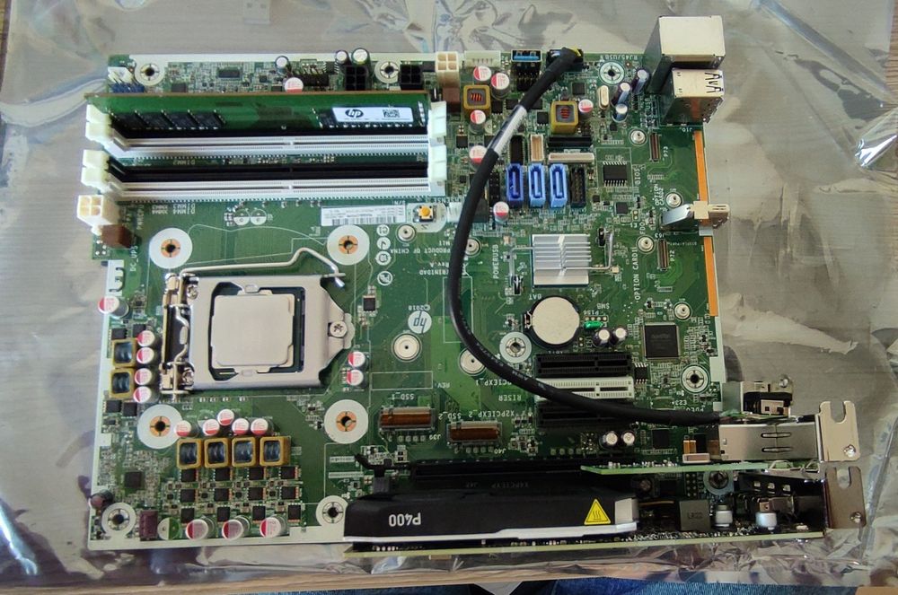 HP PC Motherboard mit CPU, Speicher, Grafik- + Netzwerkkarte | Kaufen ...