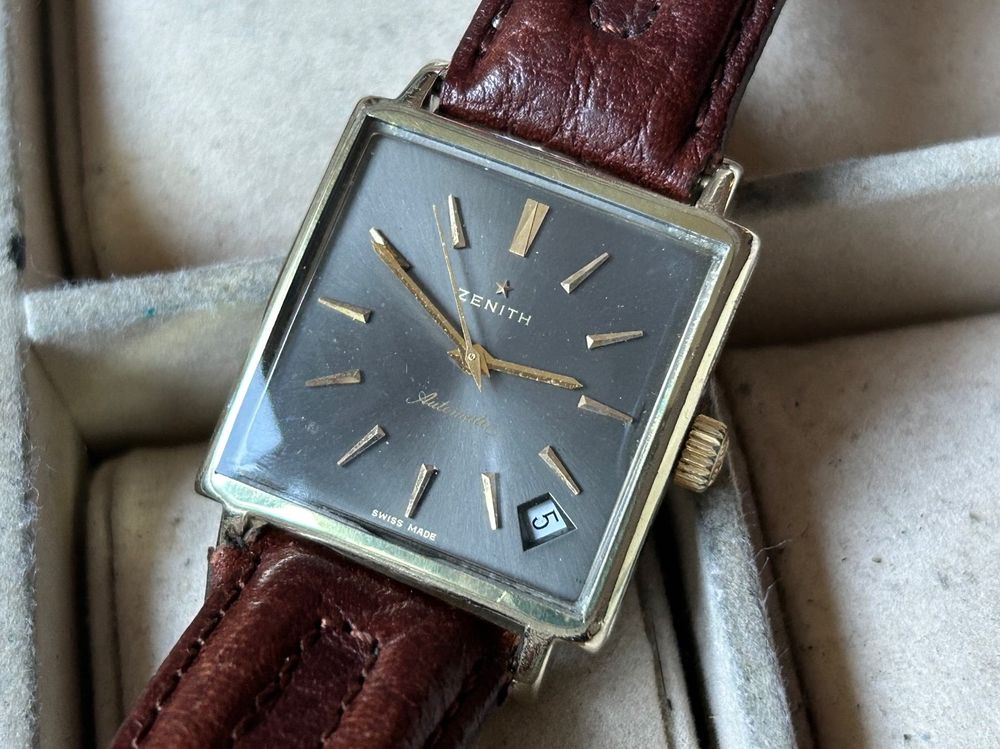 Montre vintage Zénith automatique homme 30x30mm fonctionne (Gebraucht) in Delemont für CHF 205 ...