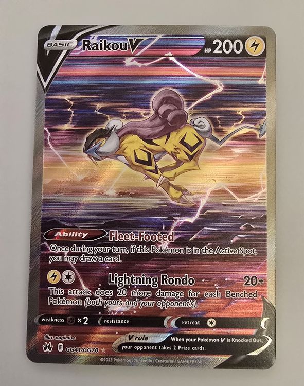 Carte Pokémon Raikou V (Neu (gemäss Beschreibung)) in Cointrin für CHF ...