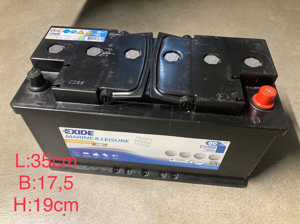 Exide ES900 Equipment Gel 80Ah Batterie | Kaufen auf Ricardo