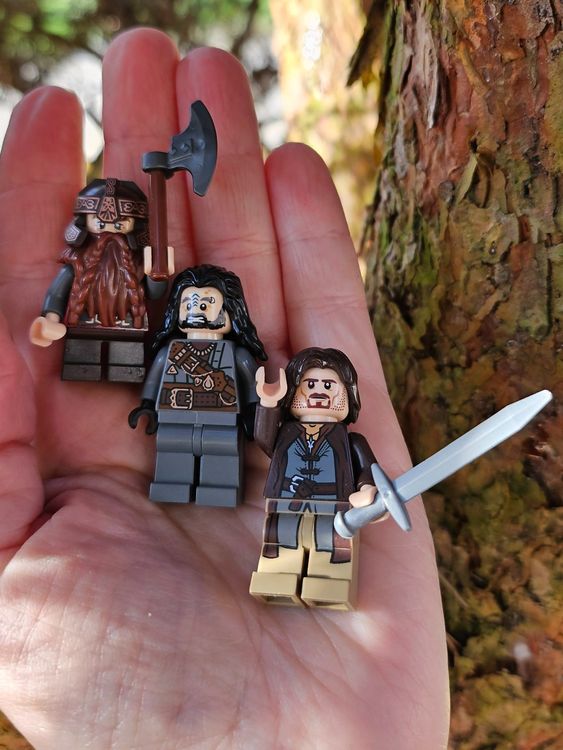 3xHerr der Ringe /Hobbit Lego Figuren-Gimli/Aragorn/Thorin | Kaufen auf ...