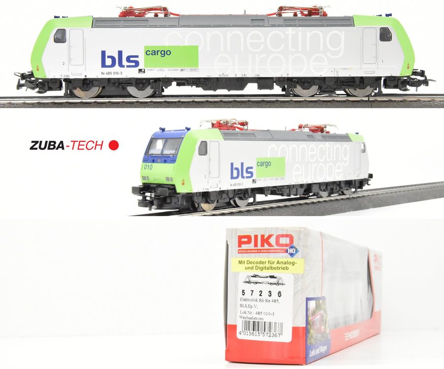 Piko 57236 E-Lok Re 485 BLS Cargo, H0 AC Analog | Kaufen auf Ricardo