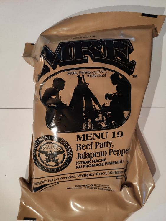 US Army MRE Meal ready to eat nr 19 (Neu und originalverpackt) in ...