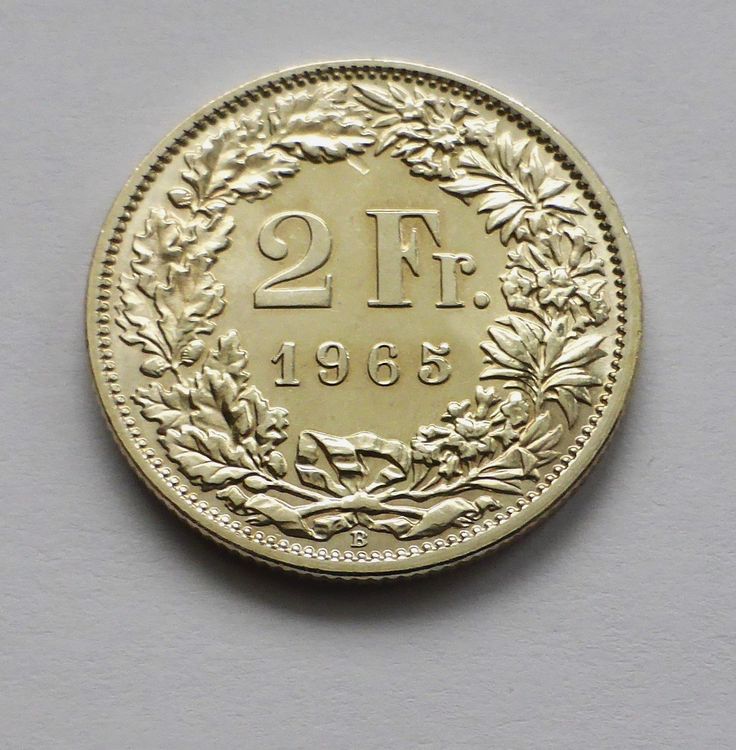 2 Fr. 1965 unz. mit Prägefehler (Neu (gemäss Beschreibung)) in Buochs für CHF 5 – mit Lieferung ...