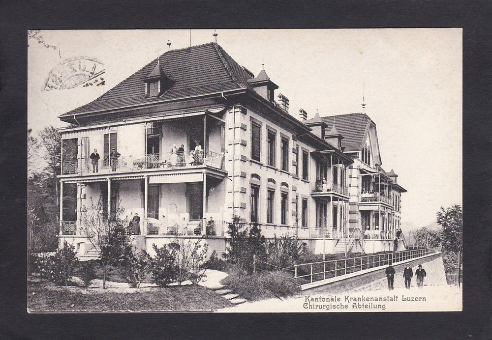 LUZERN Krankenanstalt Kant. Spital, Chirurgie, 1919 (Gebraucht) in Wikon für CHF 6 – mit ...