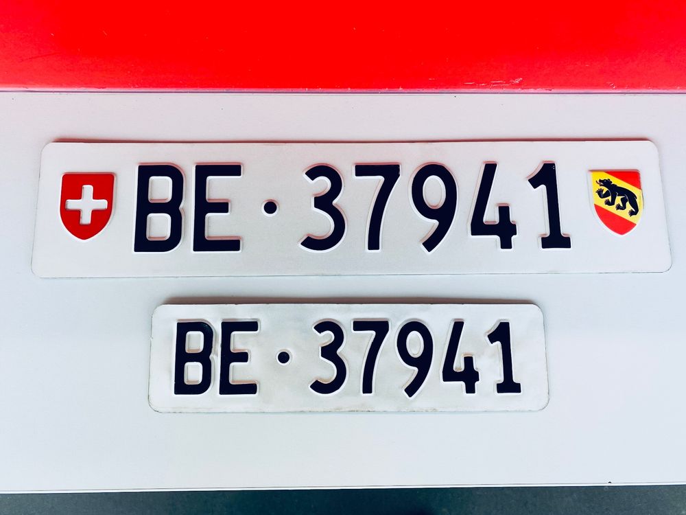 AUTONUMMER / KENNZEICHEN / KONTROLLSCHILD NUMMERSCHILD BERN | Kaufen auf Ricardo